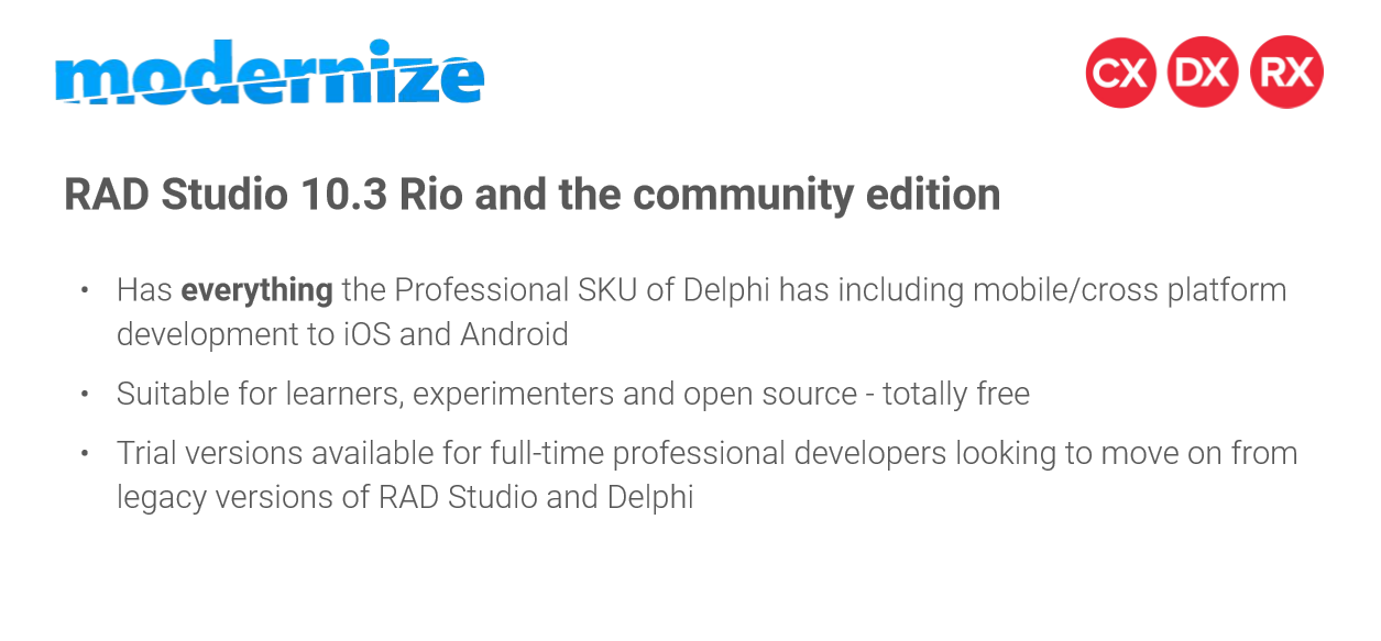 Modernizing Delphi VCL apps for Windows 10 - Code.Show() Real Software Development